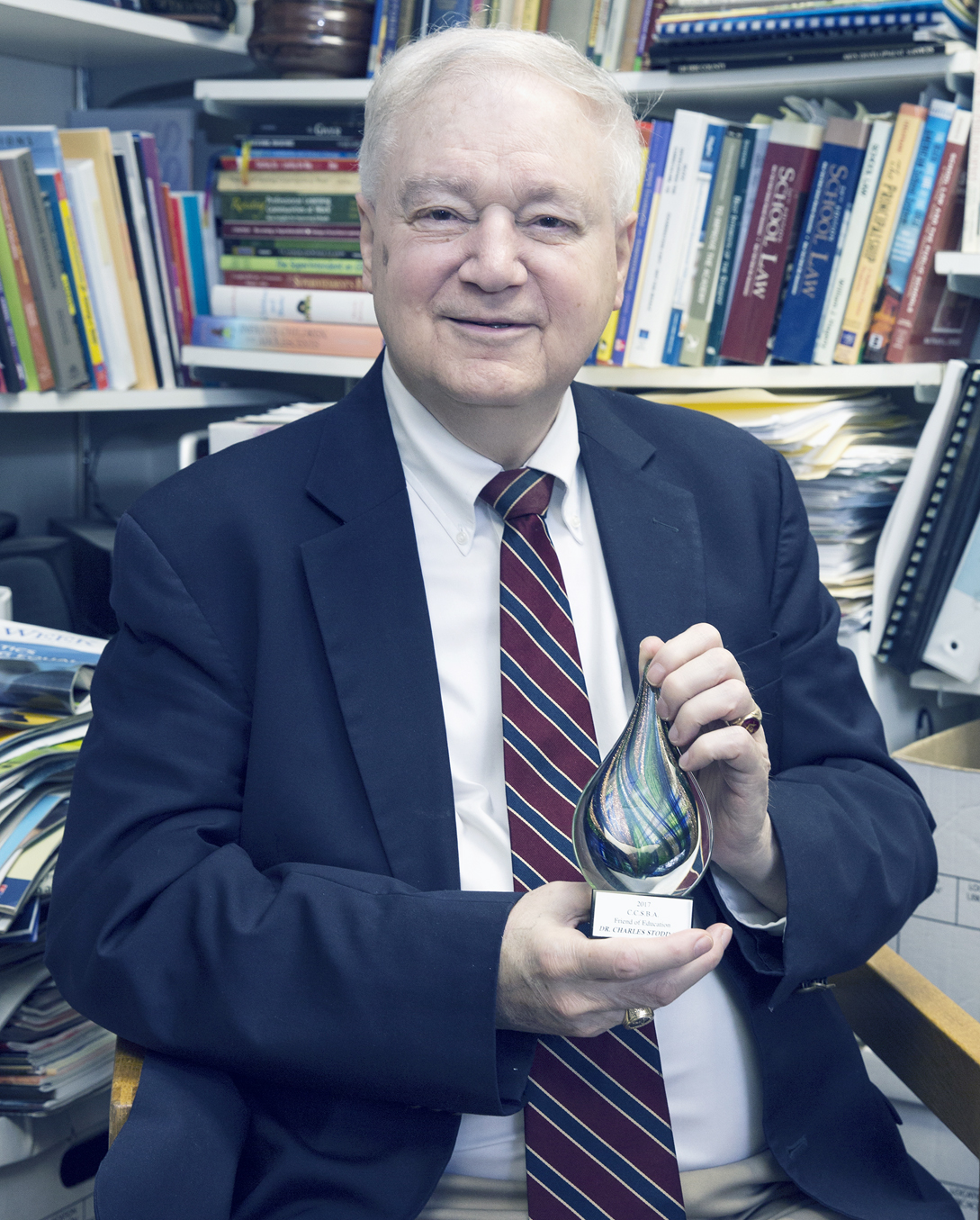 Dr. Charles Stoddart receives CCSBA ‘Friend of Education’ award | News ...